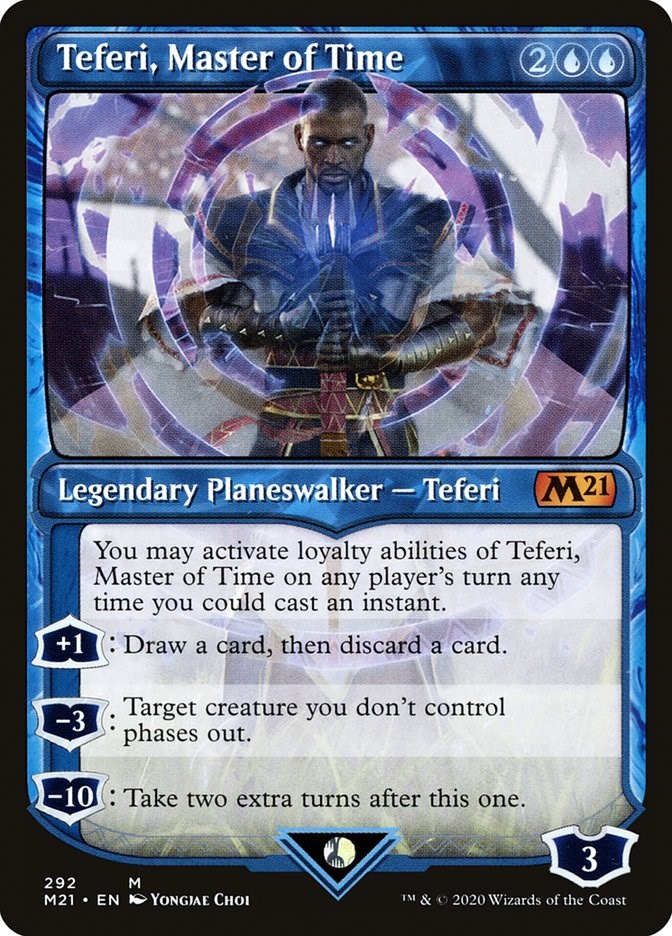 Teferi, Master of Time (Showcase) (292) - Core Set 2021 - Magic: The ...