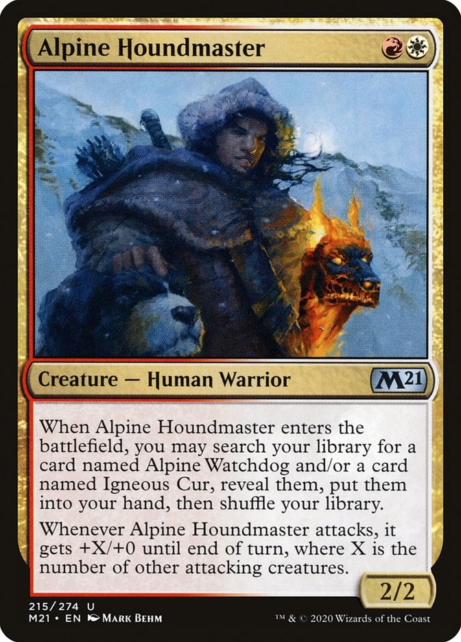 Alpine Houndmaster - Core Set 2021 - Magic: The Gathering