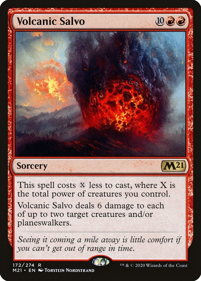 Volcanic Salvo - Core Set 2021 - Magic: The Gathering