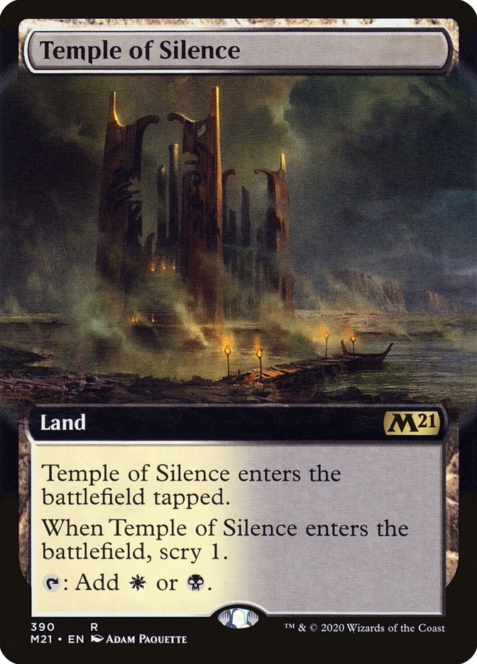 Temple of Silence (Extended Art) - Core Set 2021 - Magic: The Gathering
