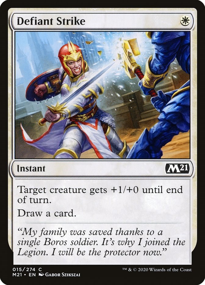 Defiant Strike - Core Set 2021 - Magic: The Gathering