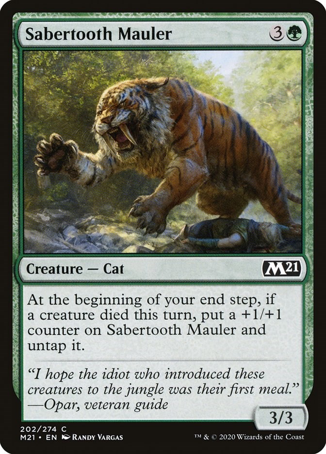 Sabertooth Mauler - Core Set 2021 - Magic: The Gathering