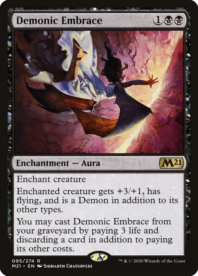 Demonic Embrace - Core Set 2021 - Magic: The Gathering