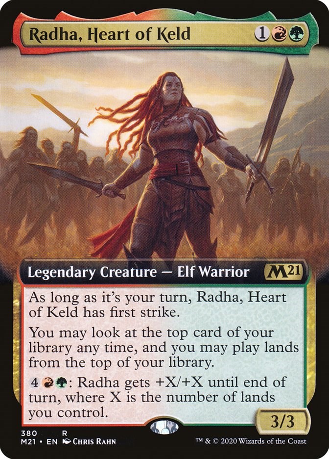 Radha, Heart of Keld (Extended Art) - Core Set 2021 - Magic: The Gathering