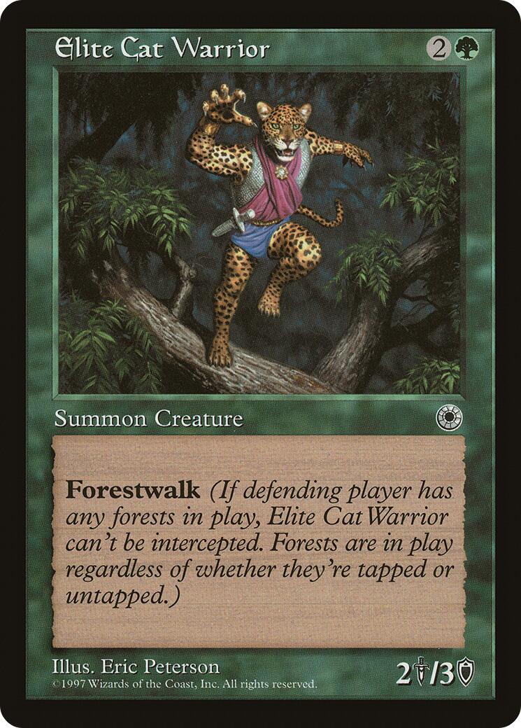 Elite Cat Warrior - Portal - Magic: The Gathering