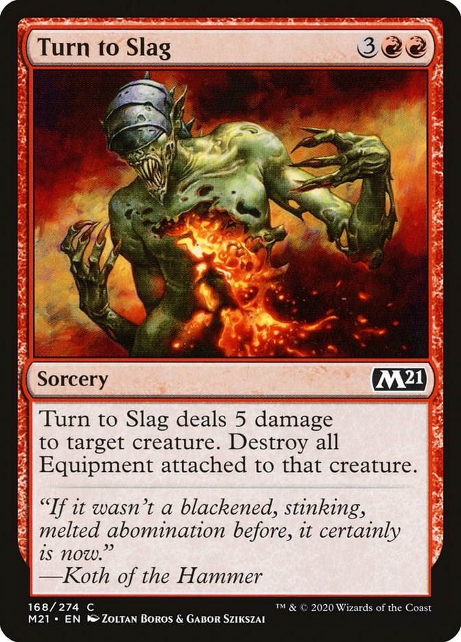 Turn to Slag - Core Set 2021 - Magic: The Gathering