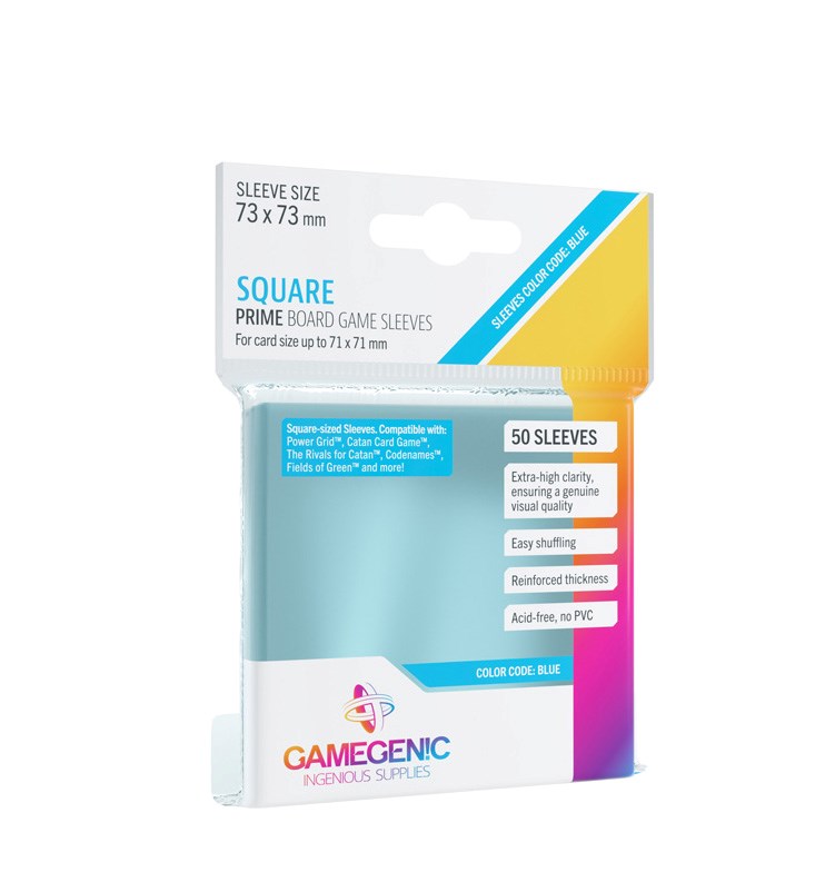 GameGenic Prime Board Game Sleeves - Square (50-Pack) - GameGenic Card ...