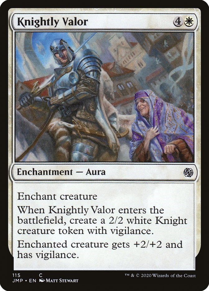 Knightly Valor - Jumpstart - Magic: The Gathering