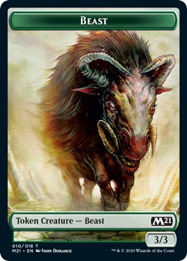 Beast Token - Core Set 2021 - Magic: The Gathering