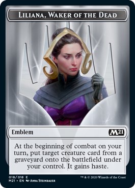 Emblem - Liliana, Waker of the Dead - Core Set 2021 - Magic: The Gathering