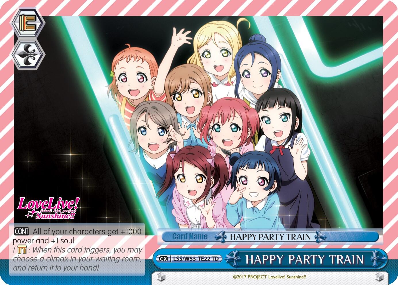 HAPPY PARTY TRAIN - Love Live! Sunshine!! Extra Booster - Weiss Schwarz