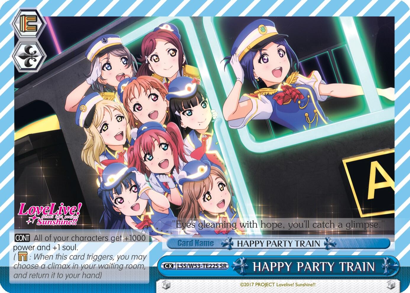 HAPPY PARTY TRAIN (SR) - Love Live! Sunshine!! Extra Booster - Weiss ...