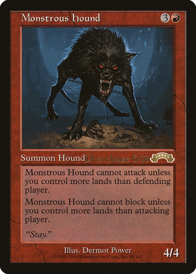 Monstrous Hound - Prerelease Cards - Magic: The Gathering