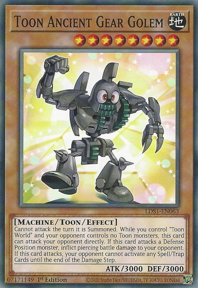 Toon Ancient Gear Golem - Legendary Duelists: Season 1 - YuGiOh