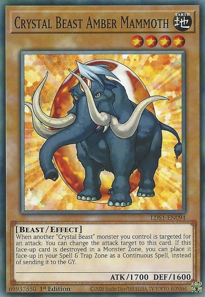 Crystal Beast Amber Mammoth - Legendary Duelists: Season 1 - YuGiOh