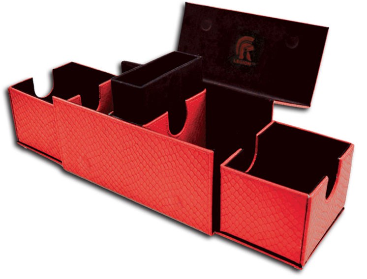Vault 2 Red - Legion Premium Supplies Deck Boxes - Deck Boxes