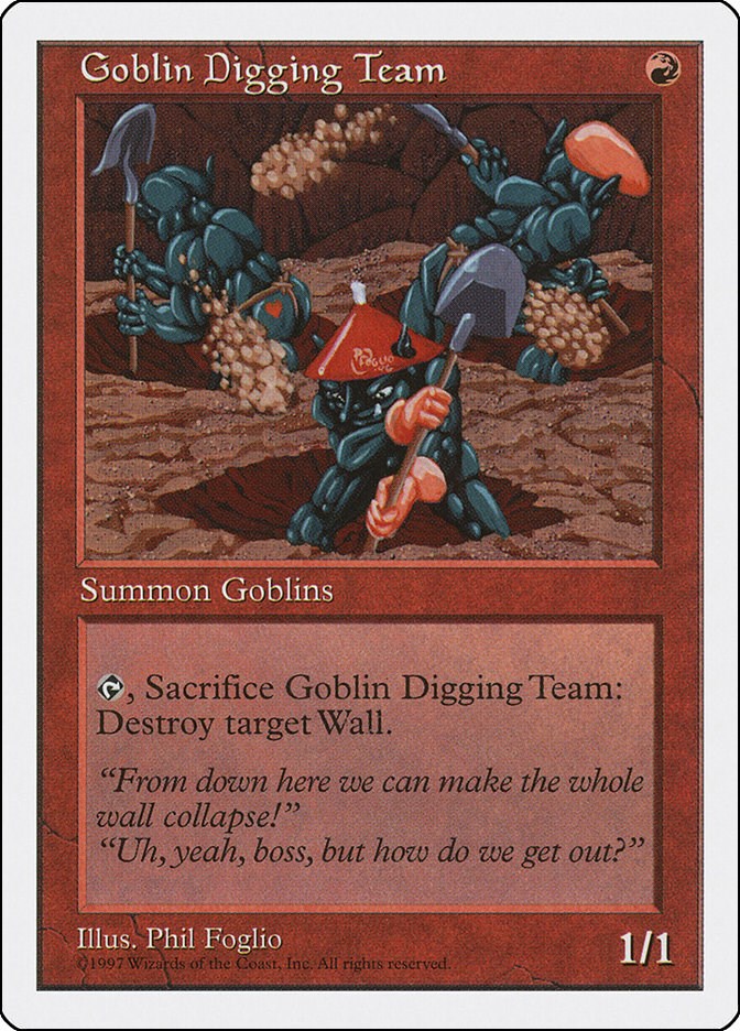 Goblin Digging Team - Fifth Edition - Magic: The Gathering