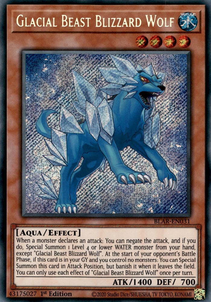 Glacial Beast Blizzard Wolf - Battles of Legend: Armageddon - YuGiOh