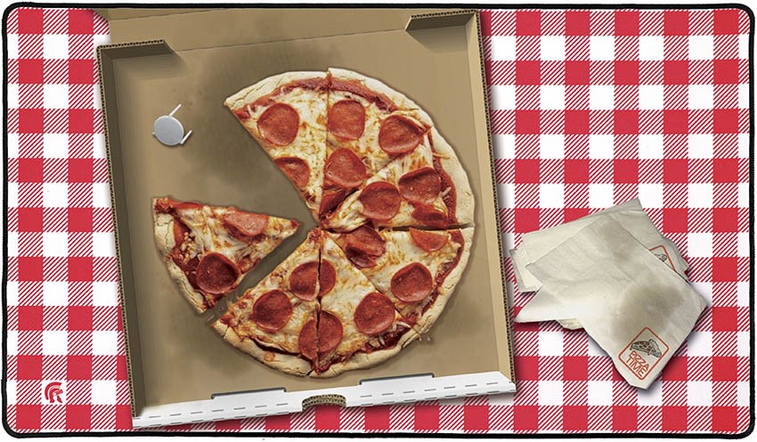 Rubber Playmat - Pizza Time - Legion Premium Supplies Playmats - Playmats
