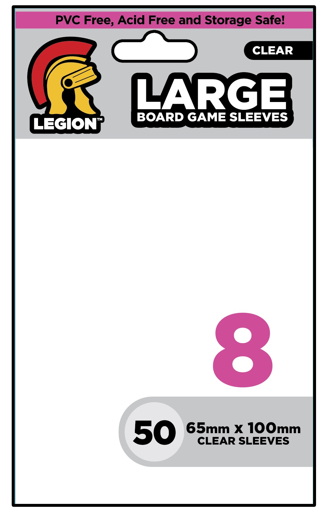 Clear Board Game Sleeves - Large (50-Pack) - Legion Premium Supplies ...