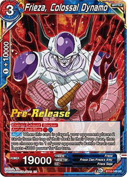 Frieza, Colossal Dynamo - Rise of the Unison Warrior Pre-Release Cards ...