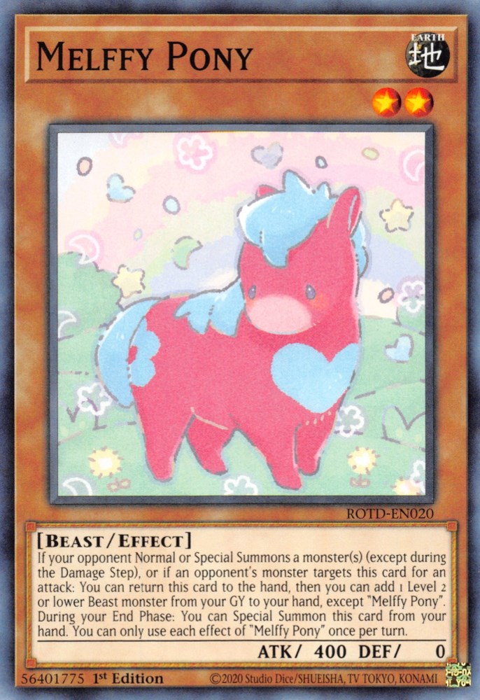 Melffy Pony - Rise of the Duelist - YuGiOh