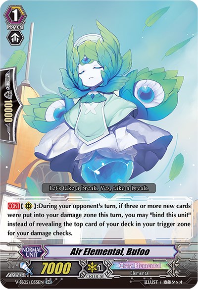 Air Elemental, Bufoo - V-SS05: Premium Collection 2020 - Cardfight Vanguard