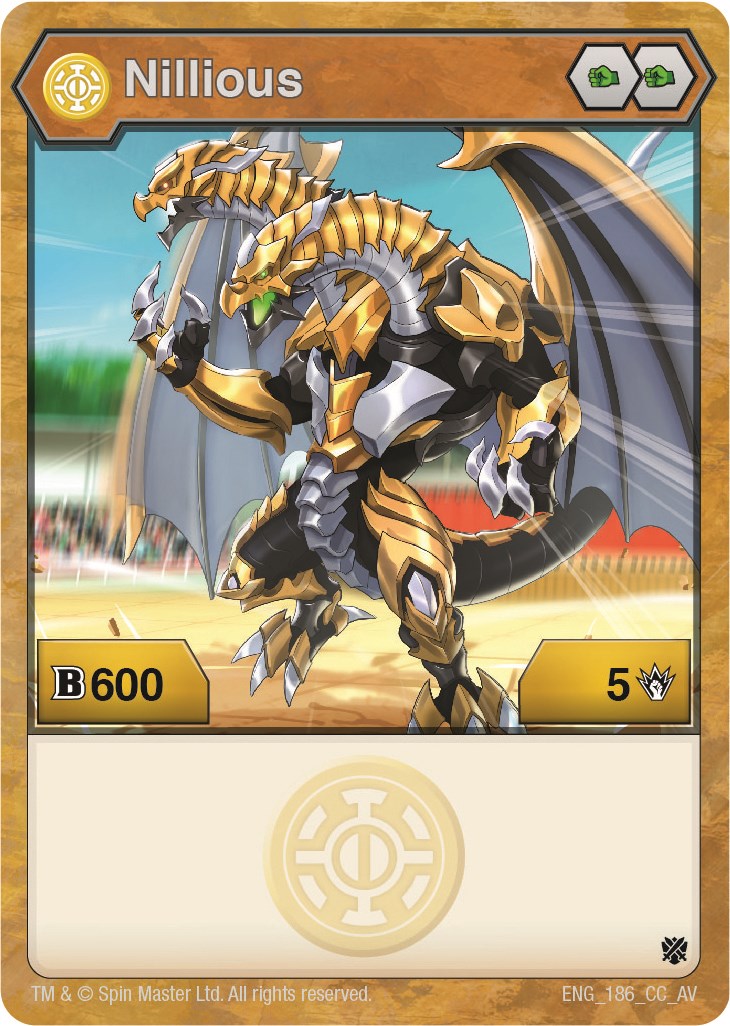 Nillious (186) - Armored Elite - Bakugan TCG