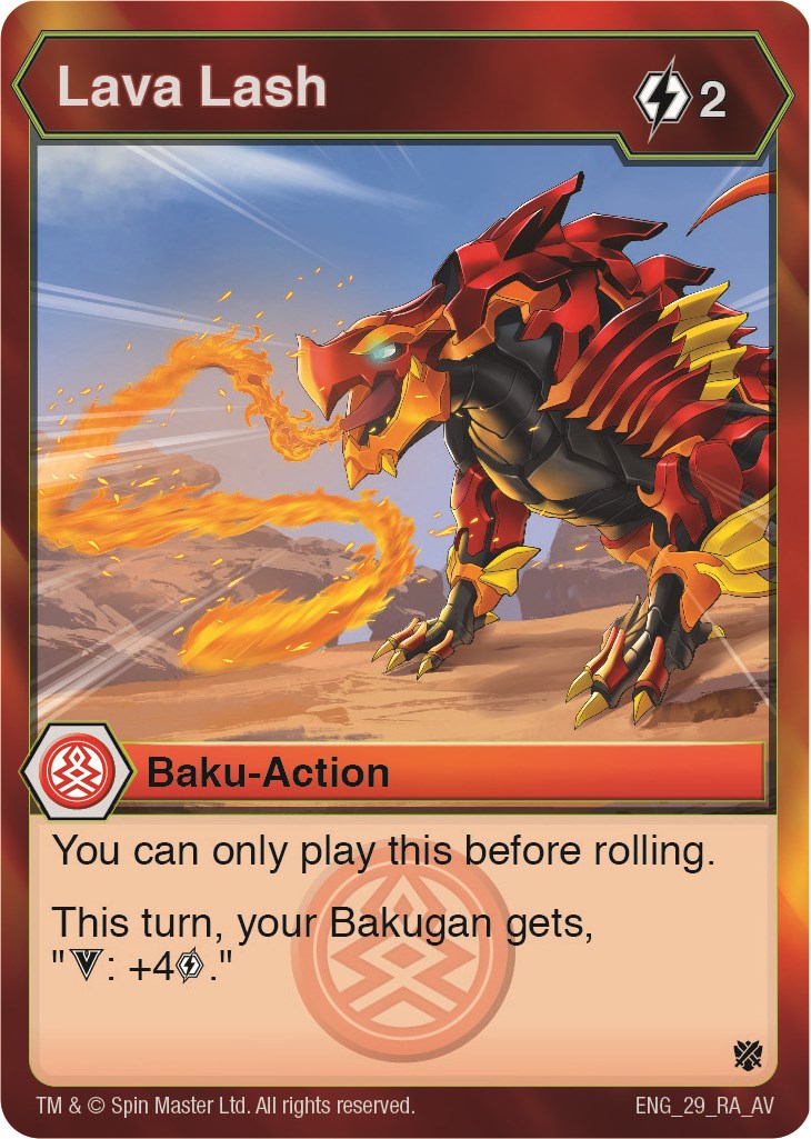 Lava Lash - Armored Elite - Bakugan TCG