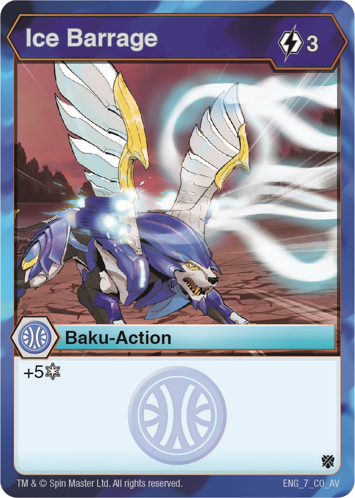 Ice Barrage - Armored Elite - Bakugan TCG