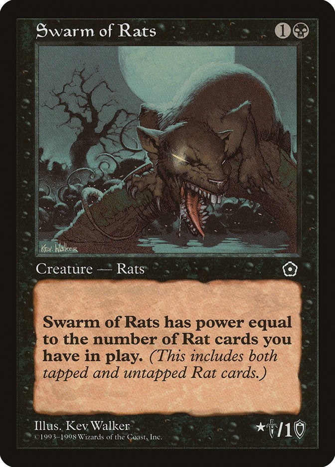 Swarm of Rats - Portal Second Age - Magic: The Gathering