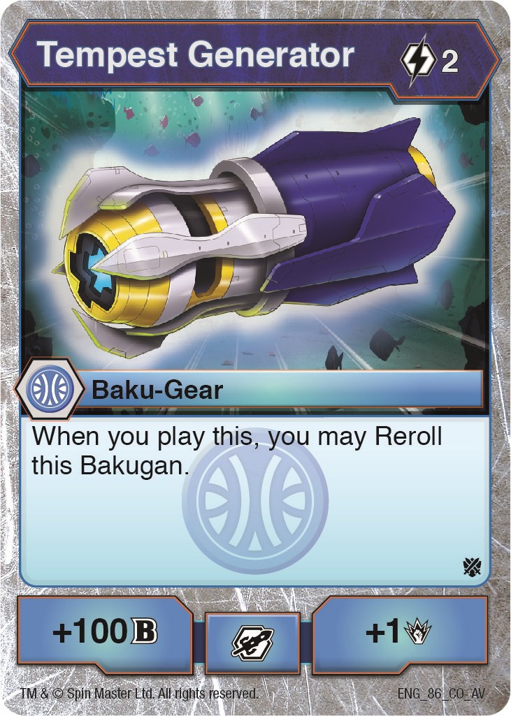 Tempest Generator - Armored Elite - Bakugan TCG