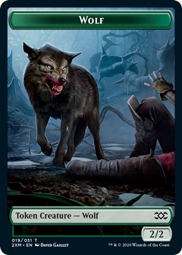 Wolf Token - Double Masters - Magic: The Gathering