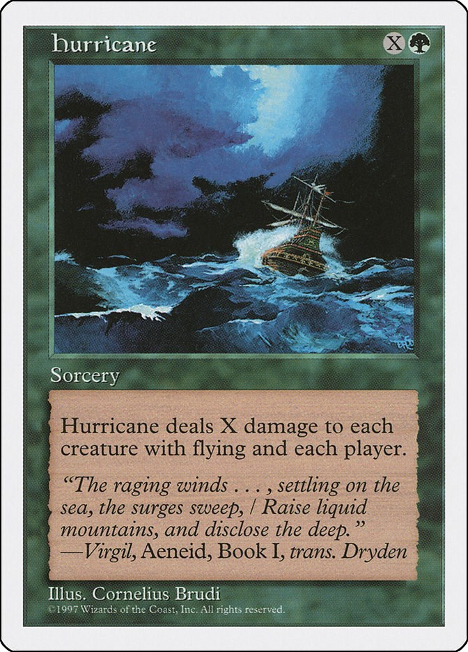 Hurricane - Fifth Edition - Magic: The Gathering