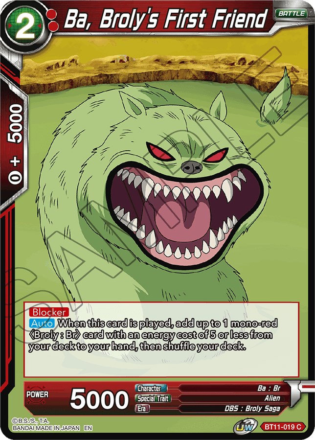 Ba, Broly's First Friend - Vermilion Bloodline - Dragon Ball Super CCG