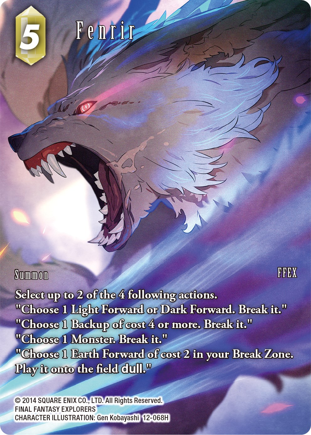 Fenrir (Full Art) - Opus XII - Final Fantasy TCG
