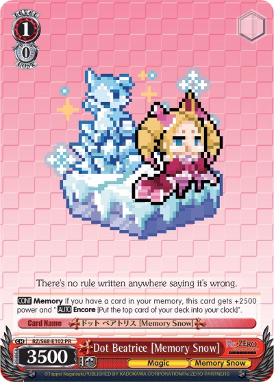 Dot Beatrice [Memory Snow] - Re:ZERO Memory Snow - Weiss Schwarz