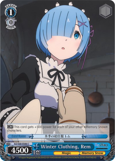 Winter Clothing, Rem - Re:ZERO Memory Snow - Weiss Schwarz