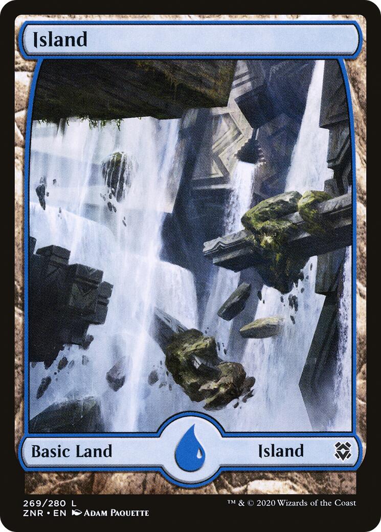Island (269) - Full Art - Zendikar Rising - Magic: The Gathering