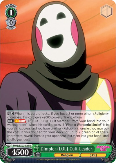 Dimple: (LOL) Cult Leader - Mob Psycho 100 - Weiss Schwarz