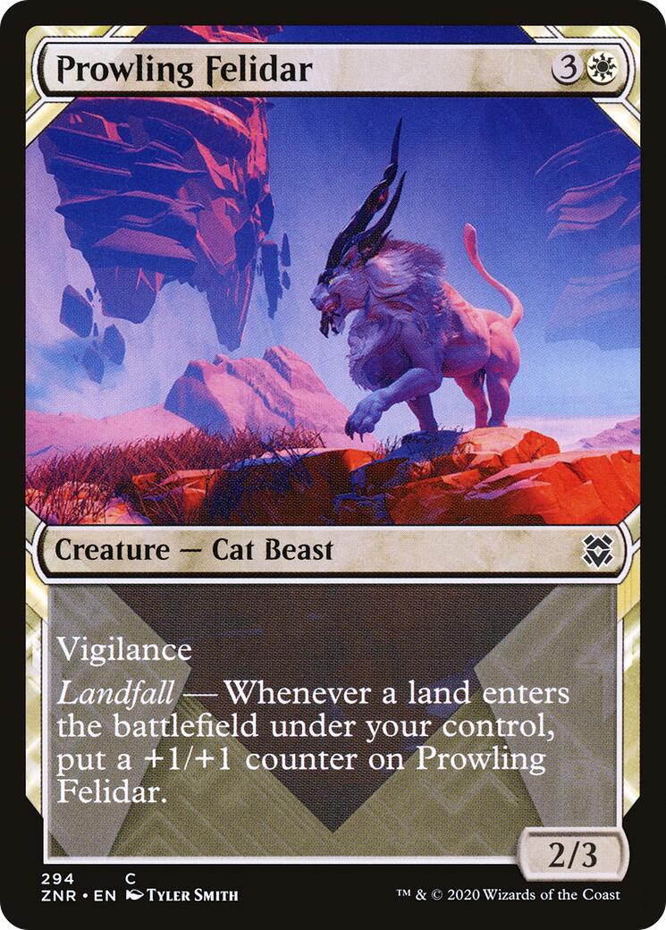 Prowling Felidar (Showcase) - Zendikar Rising - Magic: The Gathering