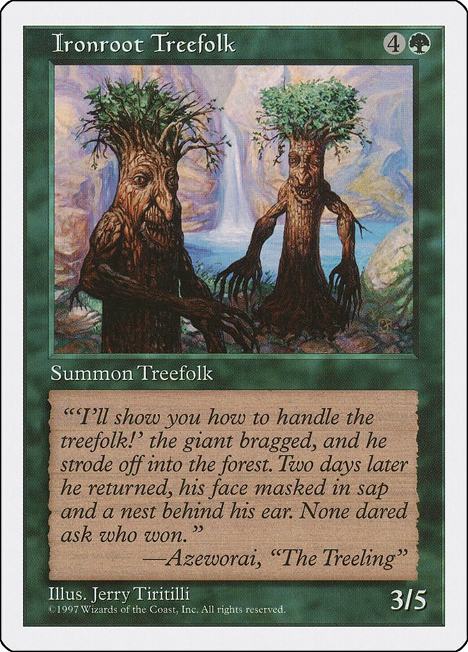 Ironroot Treefolk - Fifth Edition - Magic: The Gathering
