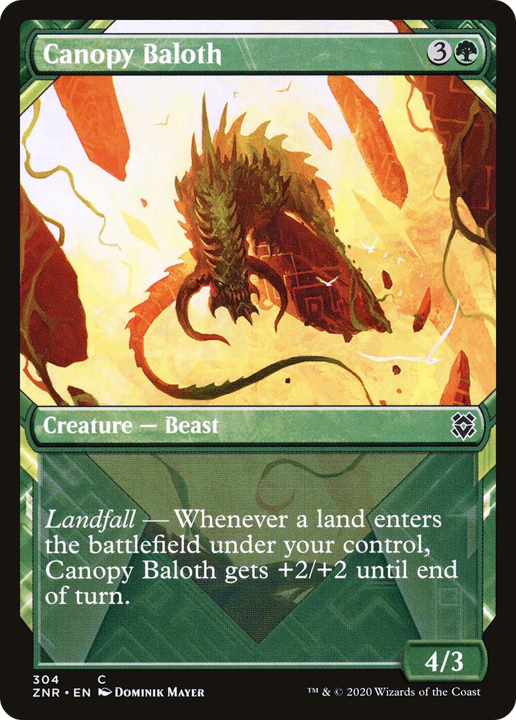 Canopy Baloth (Showcase) - Zendikar Rising - Magic: The Gathering