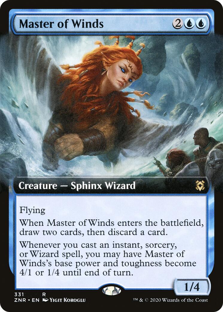 Master of Winds (Extended Art) - Zendikar Rising - Magic: The Gathering