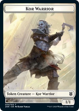 Kor Warrior Token - Zendikar Rising - Magic: The Gathering