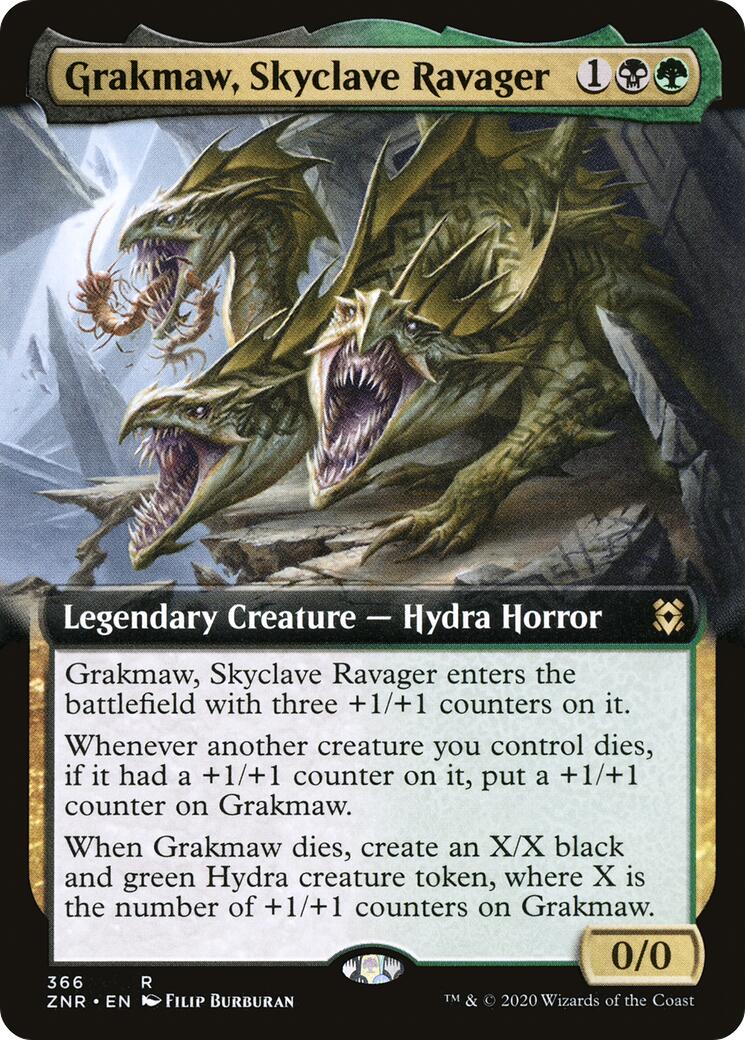 Grakmaw, Skyclave Ravager (Extended Art) - Zendikar Rising - Magic: The ...