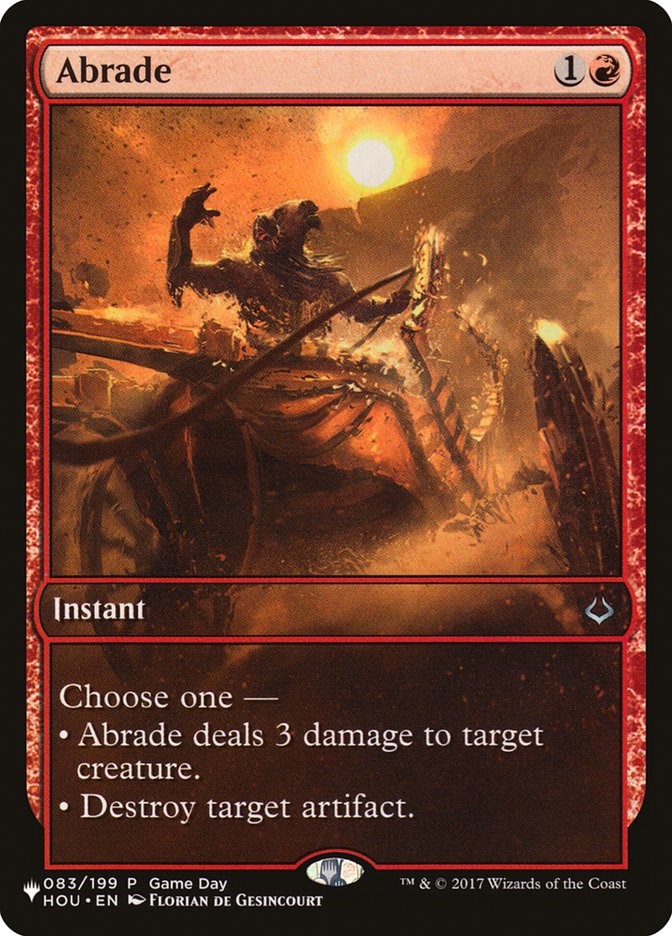 Abrade - The List Reprints - Magic: The Gathering