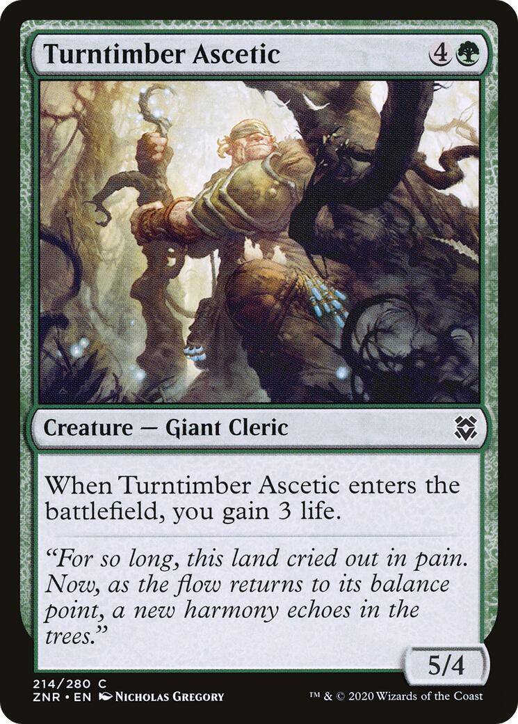 Turntimber Ascetic - Zendikar Rising - Magic: The Gathering