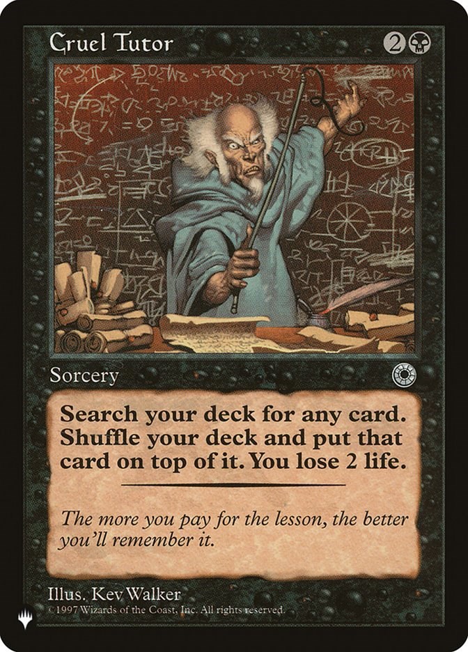 Cruel Tutor - The List Reprints - Magic: The Gathering