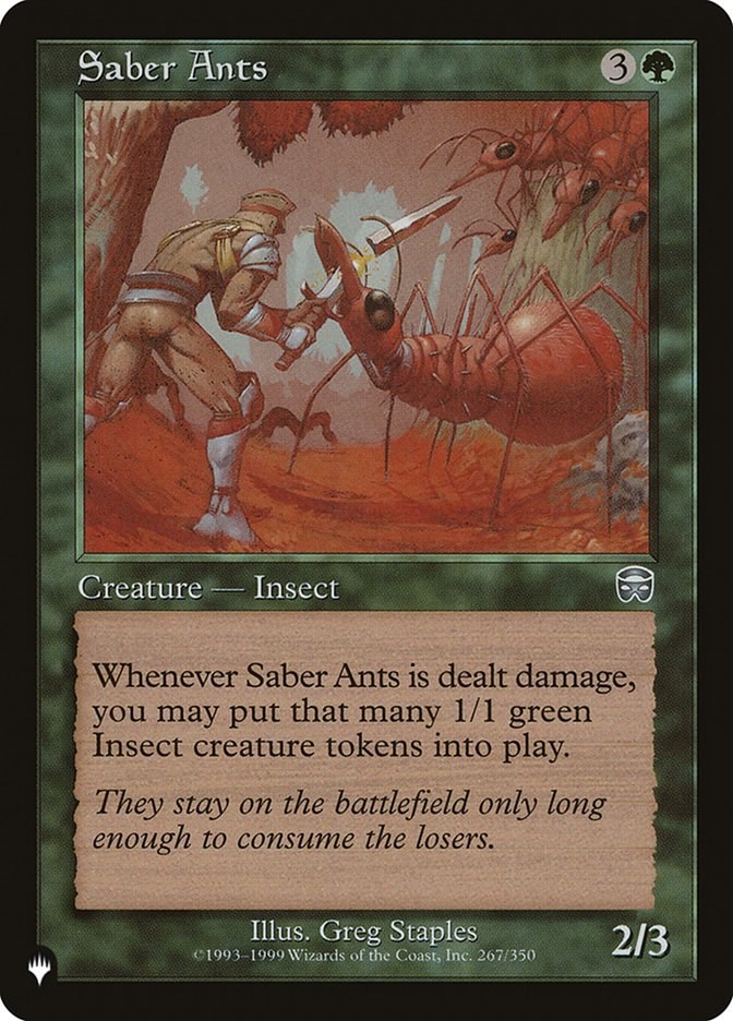 Saber Ants - The List Reprints - Magic: The Gathering